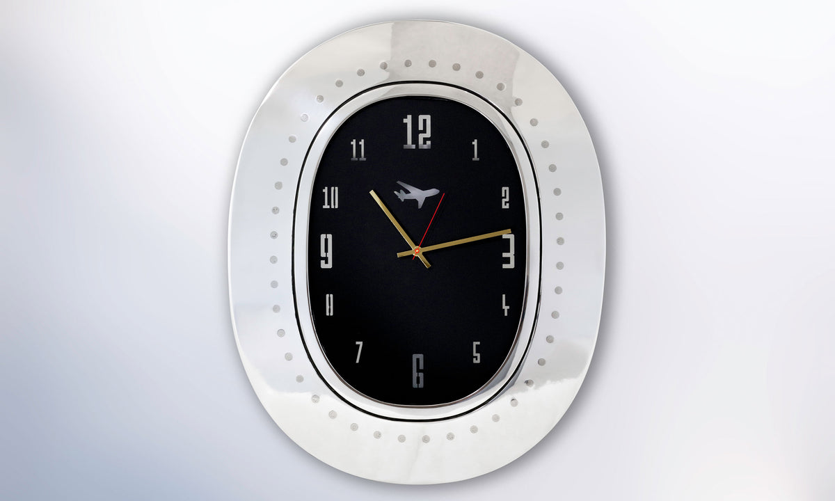 BOEING 777 WINDOW CLOCK - BLACK