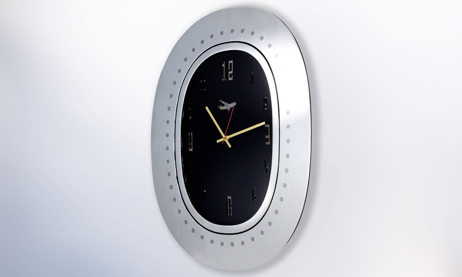 BOEING 777 WINDOW CLOCK - BLACK